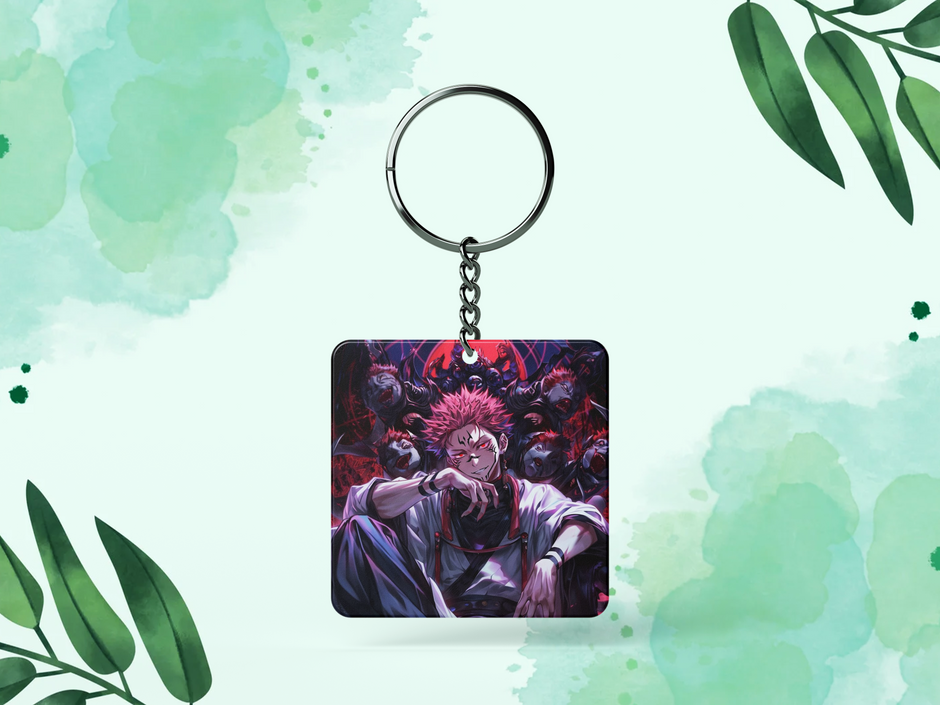 Metalic Animes Keychains - Print Nest